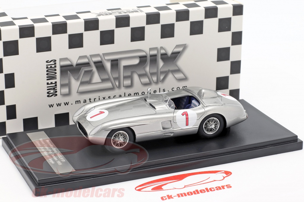 Matrix 1:43 Mercedes-Benz 300 SLR #1 winnaar Zweden GP 1955 Juan Manuel ...