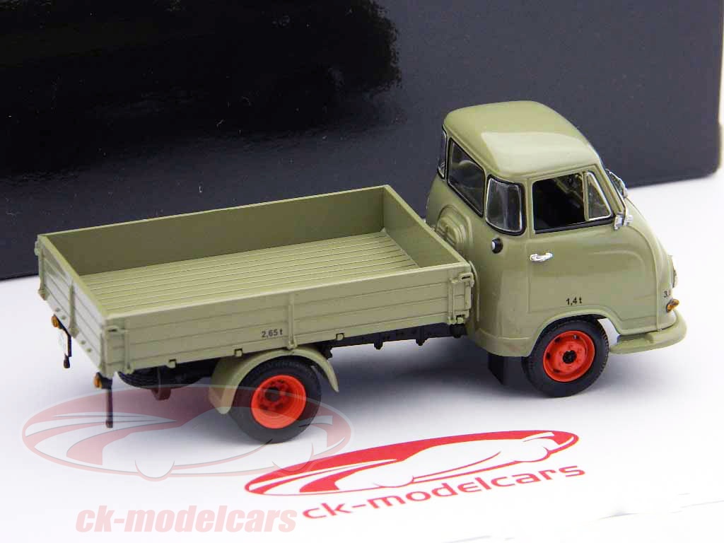 Minichamps 1:43 Hanomag Kurier Bj. 1958 Pritschenwagen grey black 439154020 model car 439154020 ...