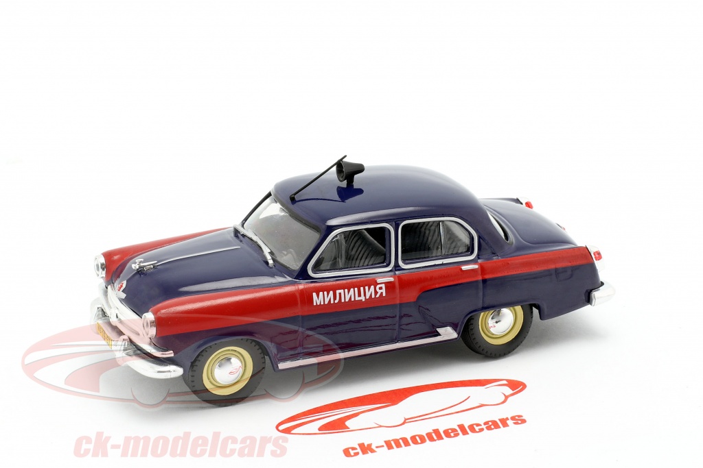 Altaya 1:43 Volga M21 police blue / red CK54083 model car CK54083
