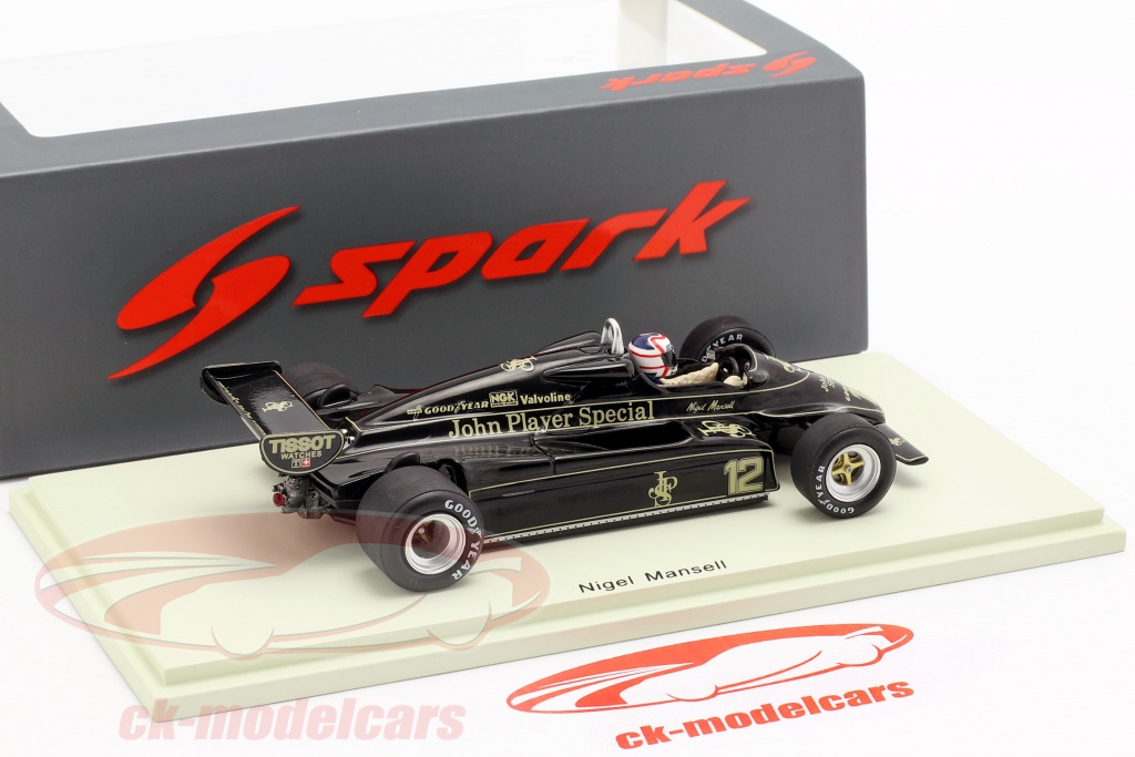Spark 1:43 Nigel Mansell Lotus 91 #12 3ª Brazil GP fórmula 1 1982 S5353 ...