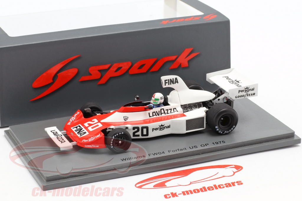 Spark 1:43 Lella Lombardi Williams FW04 #20 US GP 式 1 1975 S5930 モデル 車 ...