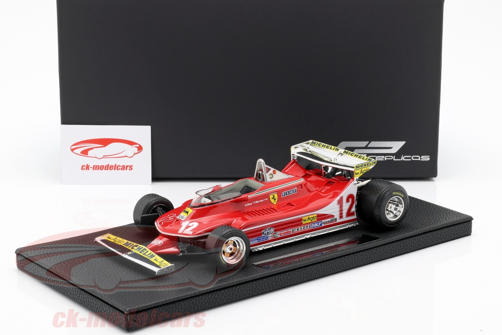 GP Replicas 1:18 G. Villeneuve Ferrari 312T4 short spoiler #12 Monaco ...