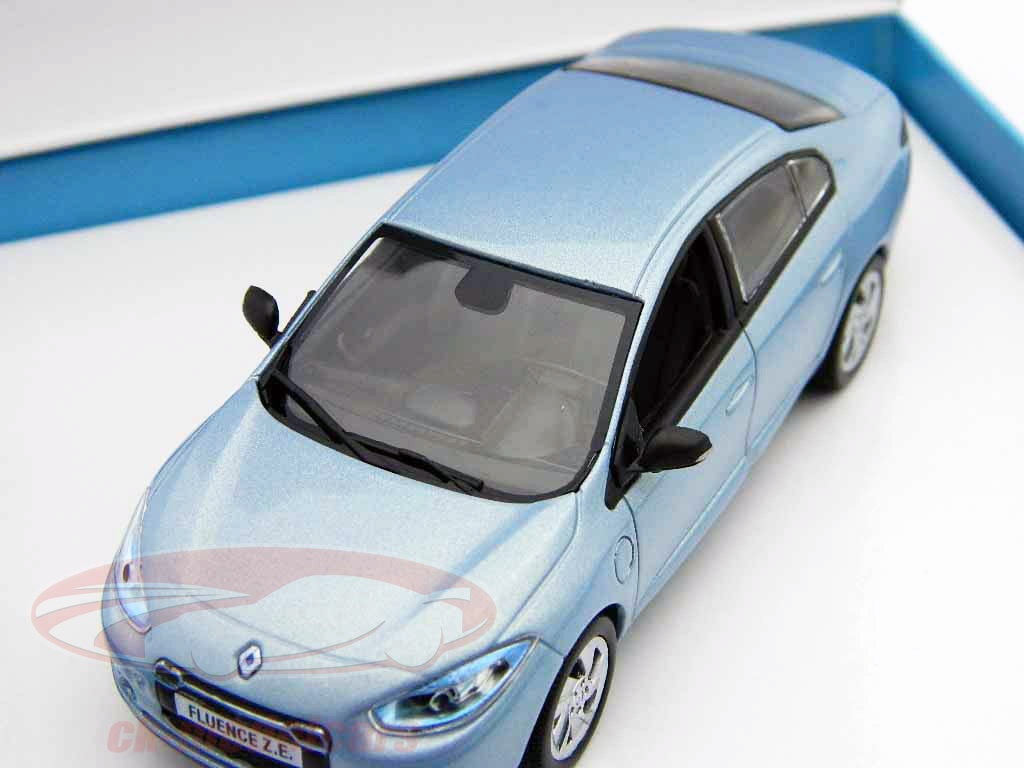 Norev 1:43 Renault Fluence Z.E. Electrique Bj. 2011 light blue metallic ...