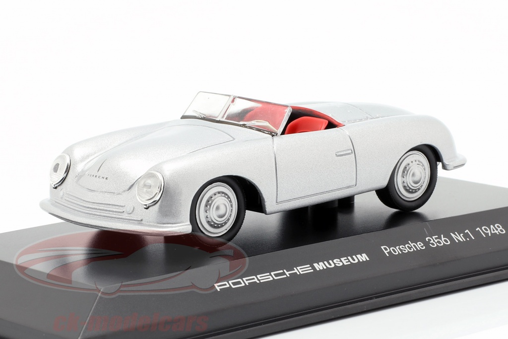 Welly 1:43 Porsche 356 No.1 year 1948 silver MAP01935618 model car MAP01935618