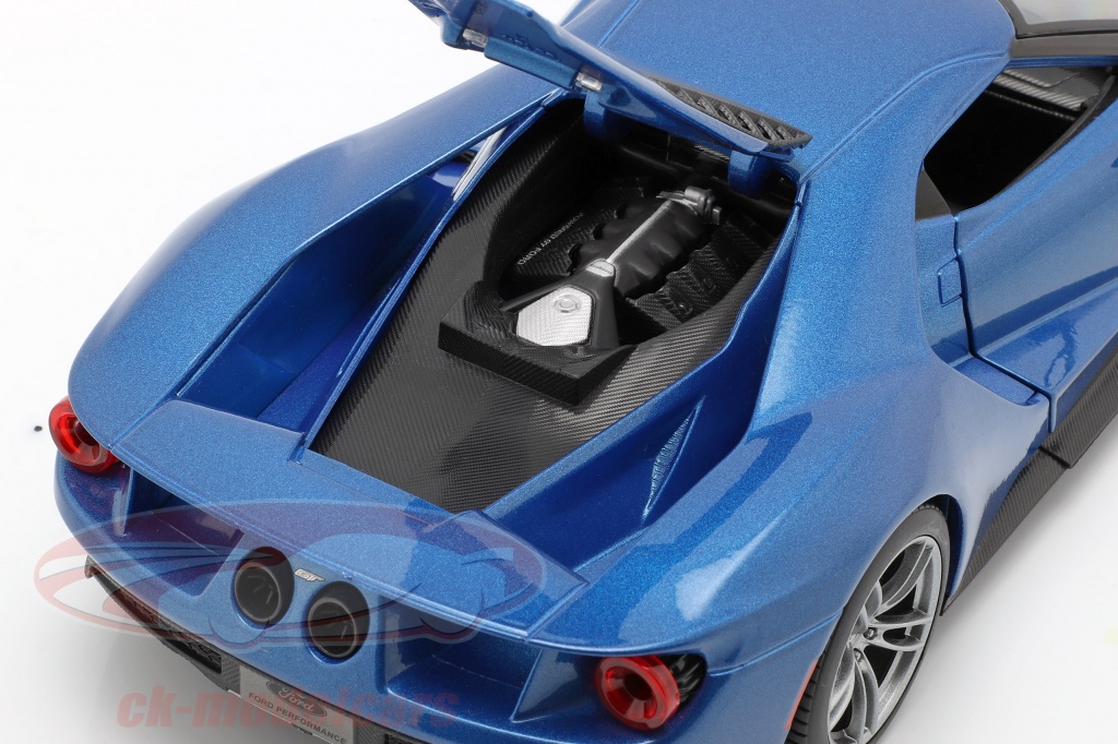 Maisto 1:18 Ford GT year 2017 blue metallic 31384B model car 31384B ...