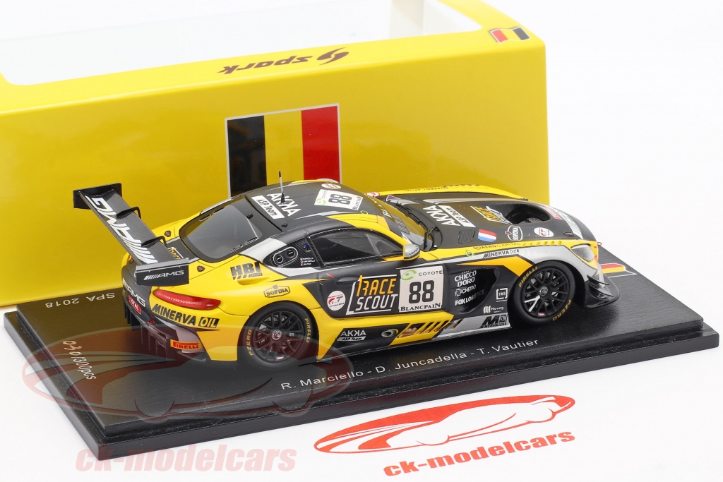 Spark 1:43 Mercedes-Benz AMG GT3 #88 6日 24h Spa 2018 Team AKKA ASP ...