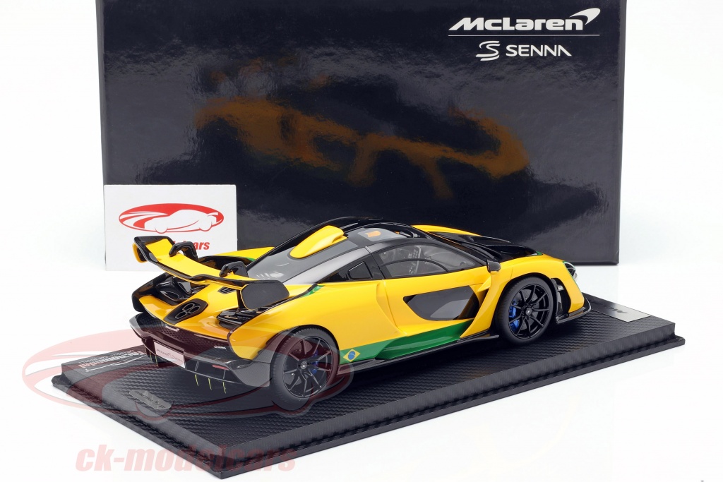 Tecnomodel 1:18 McLaren Senna year 2018 Brazil Colour Version with ...