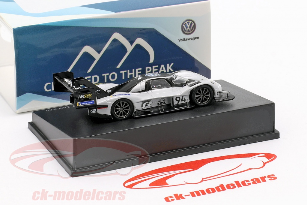 Spark 1:87 Volkswagen ID.R #94 Pikes Peak Record june 24th, 2018 7:57 ...
