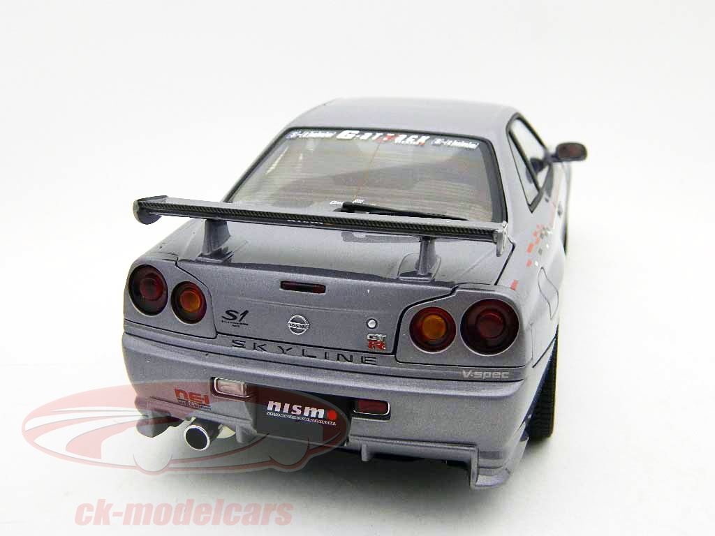 AUTOart 1:18 Nissan Skyline GT-R R-Tune (R34) athlete silver 77358 ...