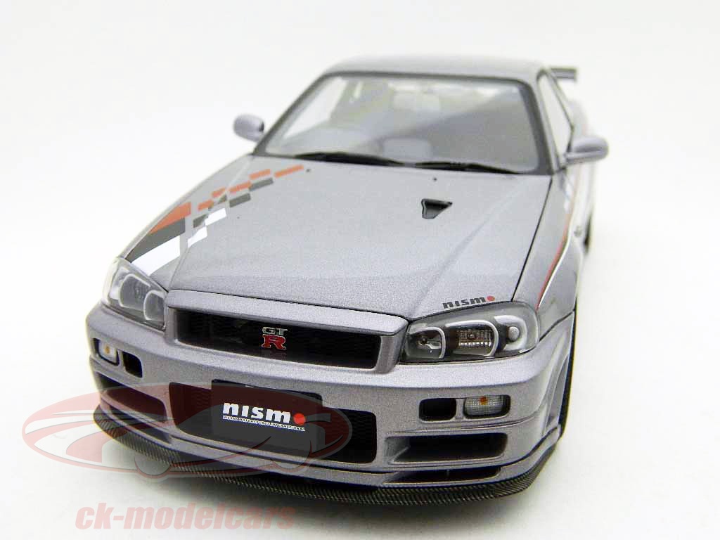AUTOart 1:18 Nissan Skyline GT-R R-Tune (R34) athlete silver 77358 ...