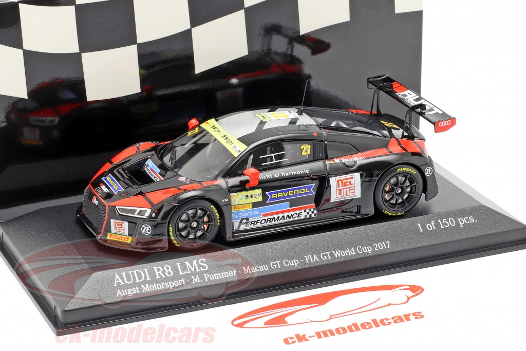Minichamps 1:43 Audi R8 LMS #27 FIA GT World Cup Macau 2017 Markus Pommer 437171727 modèle ...