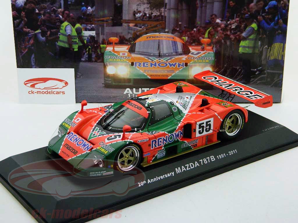 AUTOart 1:18 Mazda 787 B #55 Winner 24h LeMans 1991 Weidler, Gachot, Herbert 89141 model car ...