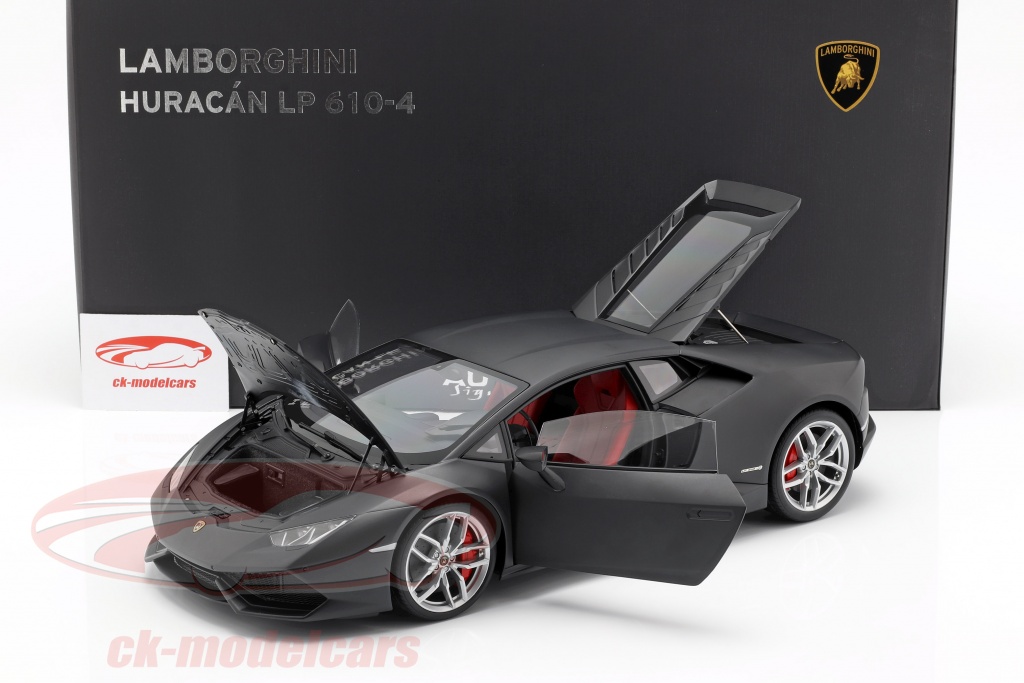 AUTOart 1:12 Lamborghini Huracan LP610-4 Baujahr 2014 mattschwarz 12096 Modellauto 12096 ...