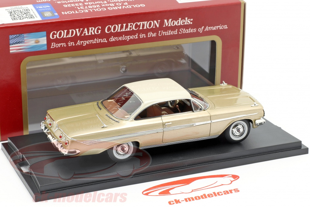 Goldvarg 1:43 Chevrolet Impala año de construcción 1961 oro metálico GT ...