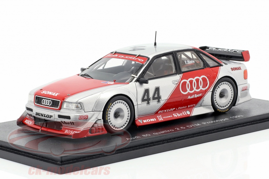 Spark 1:43 Audi 80 Quattro 2.5 #44 DTM Prototype 1993 F. Biela S7080 ...