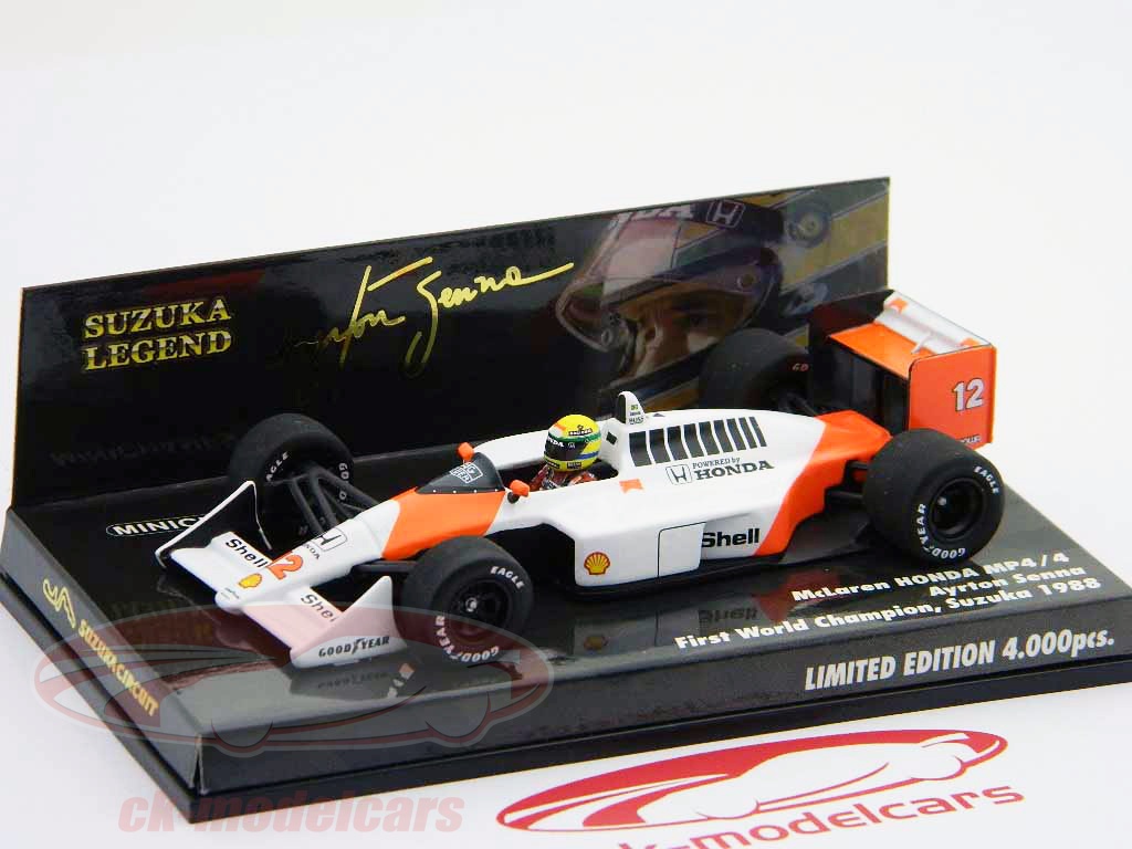 Minichamps 1:43 A. Senna McLaren Honda MP 4/4 worldchampion Suzuka ...