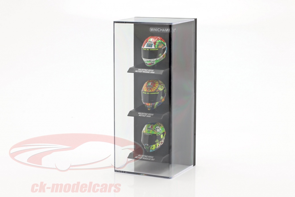 Acrylic Display case for helmets in scale 1:10 black Minichamps ...