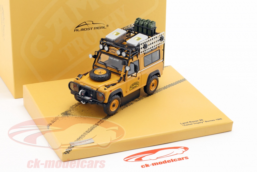 Almost Real 1:43 Land Rover Defender 90 Camel Trophy Borneo 1985 tawny ...