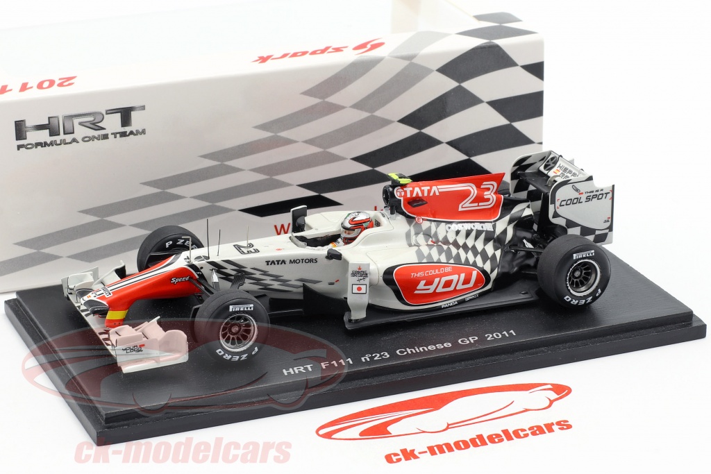 Spark 1:43 V. Liuzzi HRT F111 #23 GP China formula one 2011 S3017 model car S3017 9580006930170