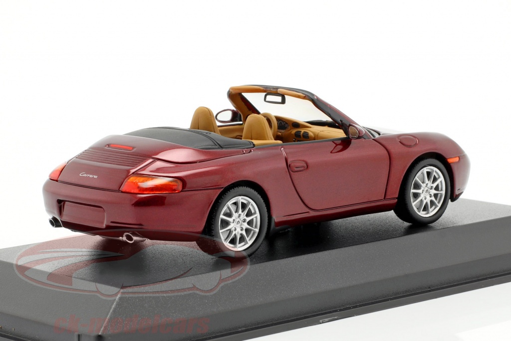 Minichamps 1:43 Porsche 911 (996) Cabriolet Year 1998 red 400061092 ...