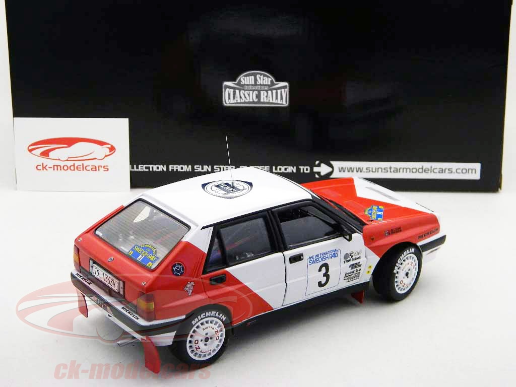 Sun Star Models 1:18 Lancia Delta Integrale #3 International Swedish ...