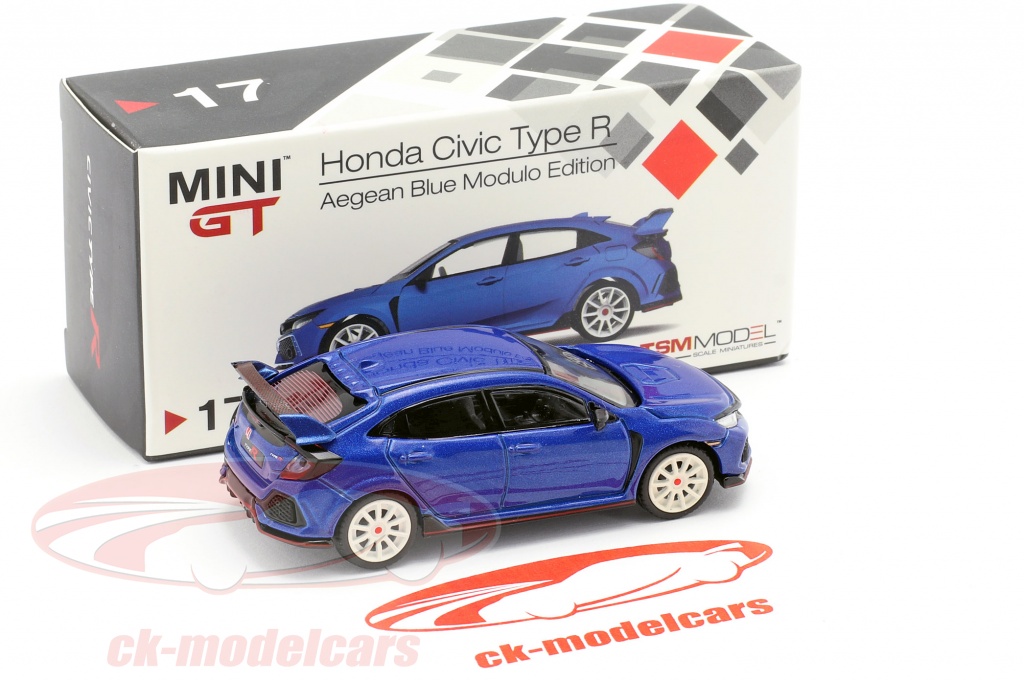True Scale 1:64 Honda Civic Type R (FK8) LHD aegean ブルー MGT00017-L モデル 車 MGT00017-L 4895183691611