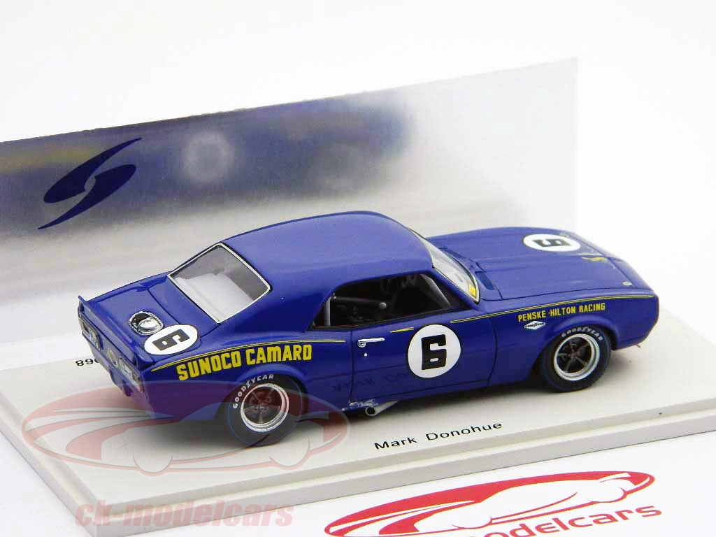 Spark 1:43 Gagnant N° 6 Sunoco Chevrolet Camaro Trans-Am 1968 S2601 ...