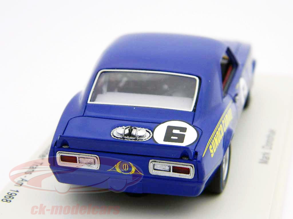 Spark 1:43 Chevrolet Camaro Sunoco #6 Winner Trans-Am 1968 S2601 モデル 車 ...