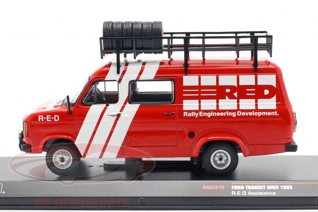 Ixo 1:43 Ford Transit MK II año de construcción Rallye Assistance R.E.D ...