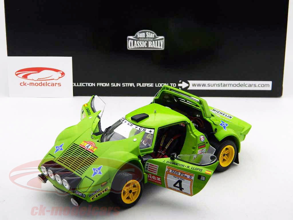 Sun Star Models 1:18 Lancia Stratos HF Rally #4 Winner Spanish Rally ...