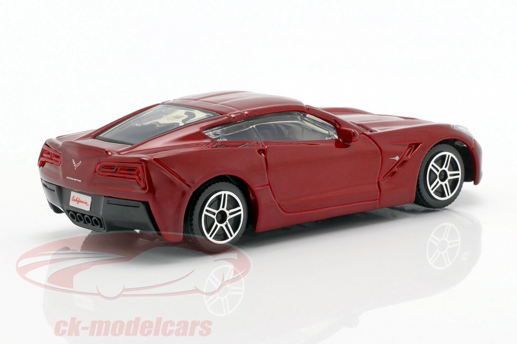Bburago 1:43 Corvette Stingray year 2014 dark red metallic 18-30010PD ...