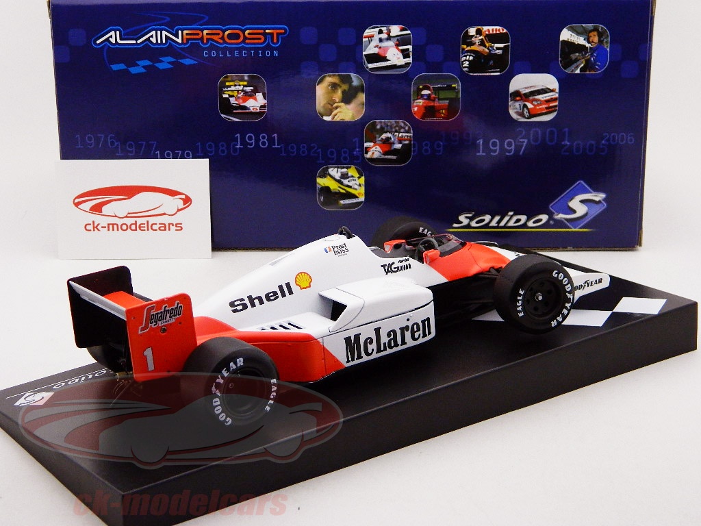 Solido 1:18 A. Prost Mclaren F1 MP4/2C #1 formula 1 worldchampion 1986 151233 model car 151233 ...