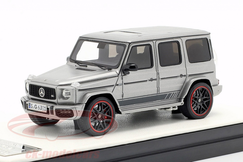 MotorHelix 1:64 Mercedes-Benz AMG G63 année de construction 2019 argent ...