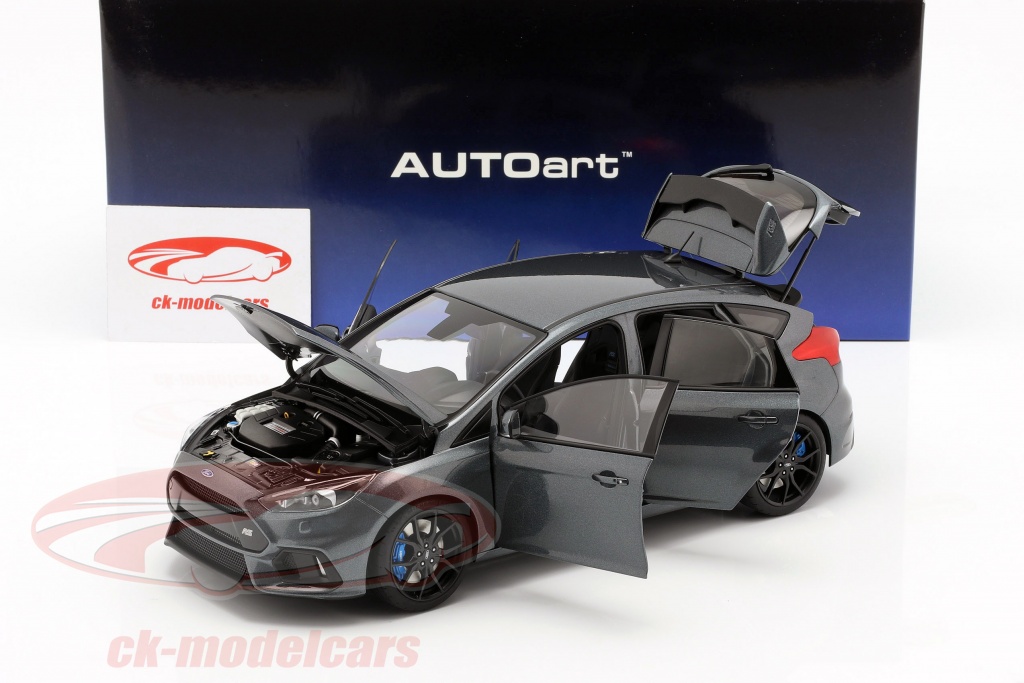 AUTOart 1:18 Ford Focus RS año de construcción 2016 sigilo gris 72954 ...