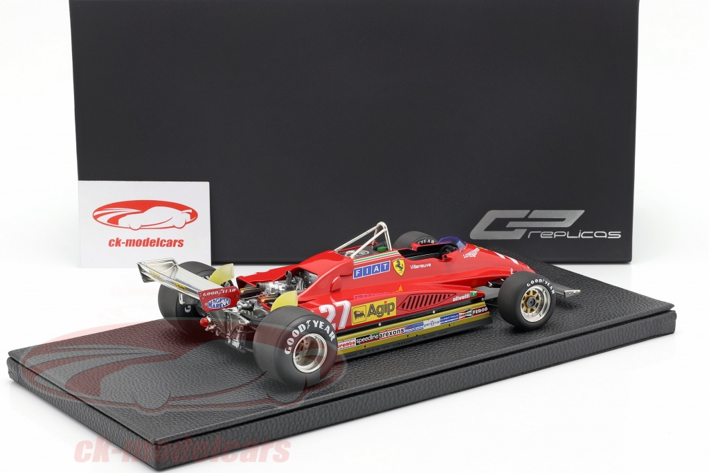 GP Replicas 1:18 Gilles Villeneuve Ferrari 126C2 #27 formula 1 1982 ...
