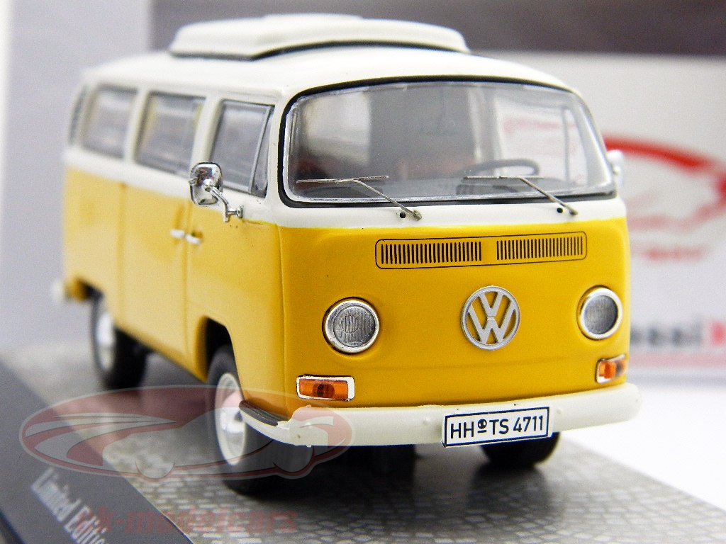 Premium Classixxs 1:43 Volkswagen VW T2a Camper sierra yellow-white ...