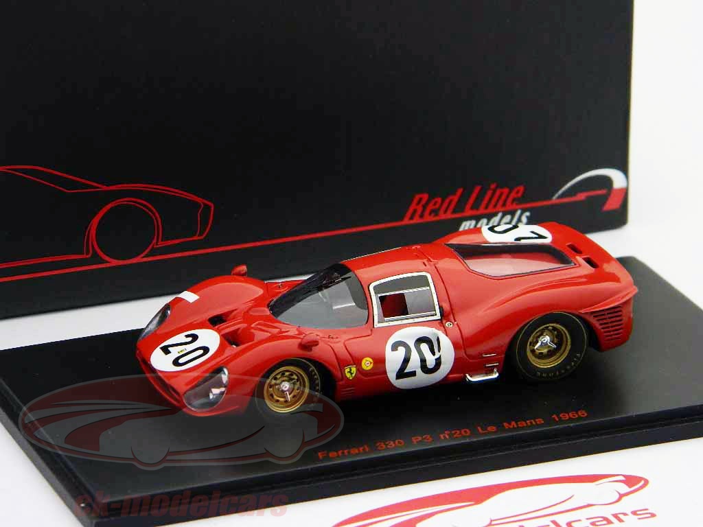 Spark 1:43 Ferrari 330 P3 #20 24h LeMans 1966 Scarfiotti / Parkes RL156 ...