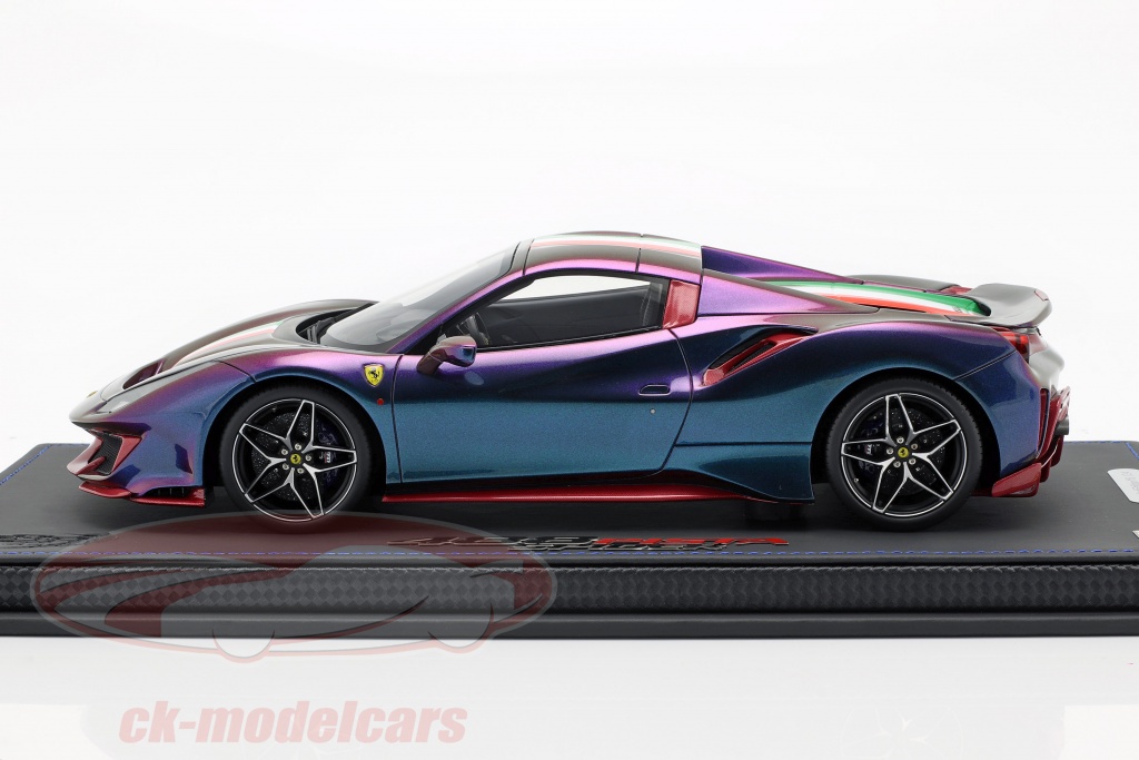 BBR Models 1:18 Ferrari 488 Pista Spider Closed Top year 2018 chameleon ...