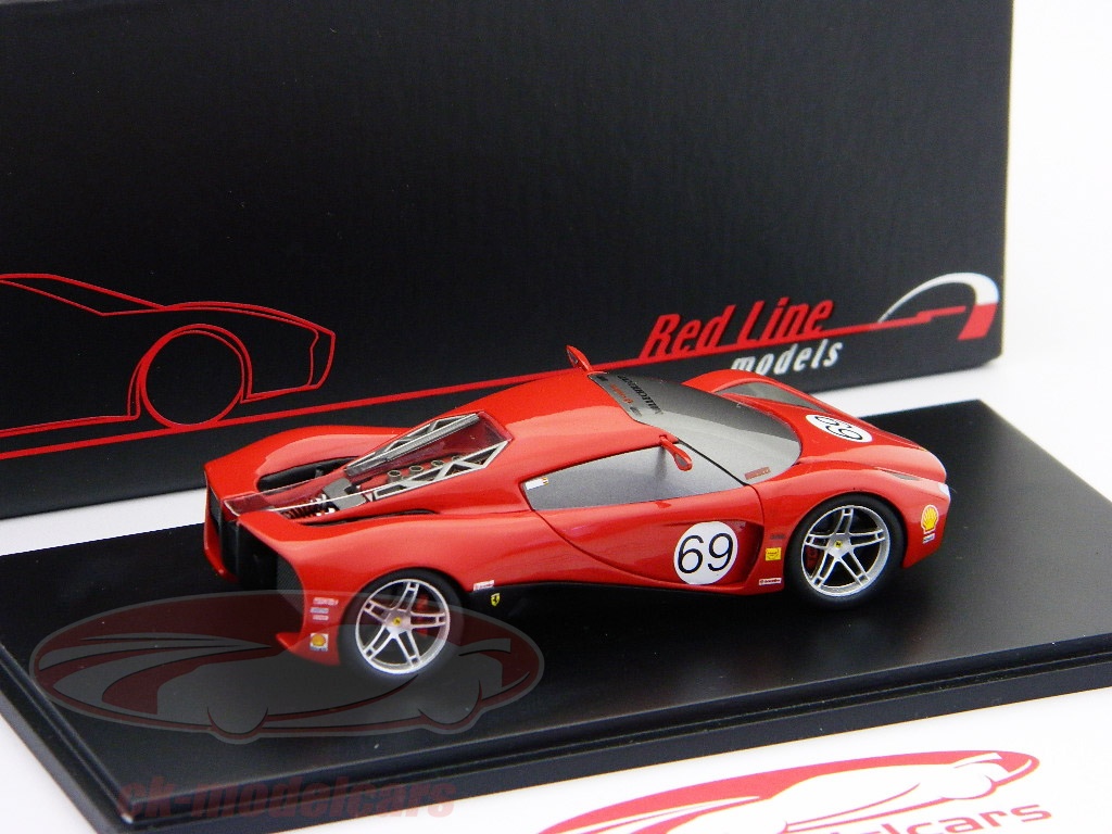 Spark 1:43 Ferrari Mille concept car Chili N° 69 rouge / rouge RL145 modèle voiture RL145 ...