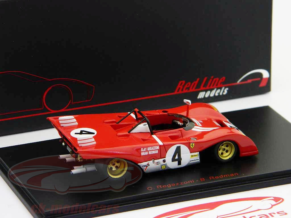 Spark 1:43 Ferrari 312 PB #4 24h Daytona 1972 Regazzoni / Redman RL126 ...
