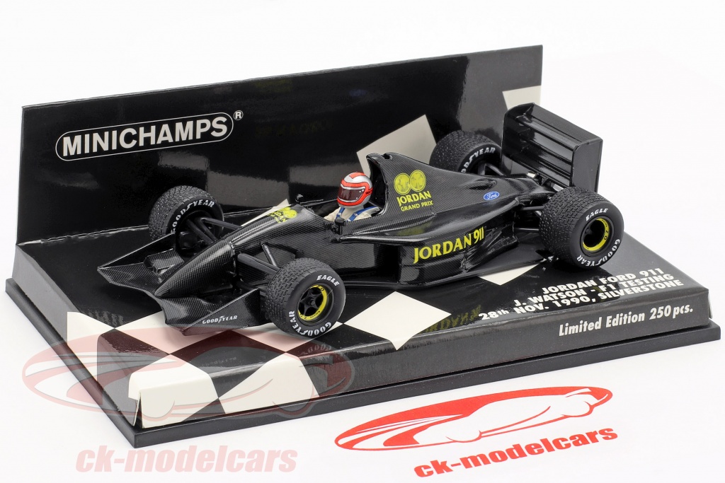 Minichamps 1:43 J. Watson Jordan Ford 911 F1 Testing Silverstone 28th ...