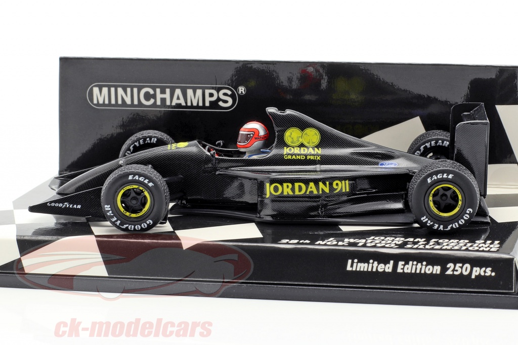 Minichamps 1:43 J. Watson Jordan Ford 911 F1 pruebas Silverstone 28 ...