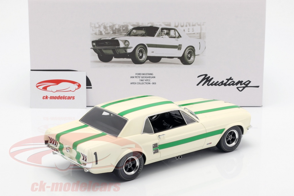 GMP 1:18 Ford Mustang #1 ATCC champion 1967 Ian Geoghegan RAR18006 ...