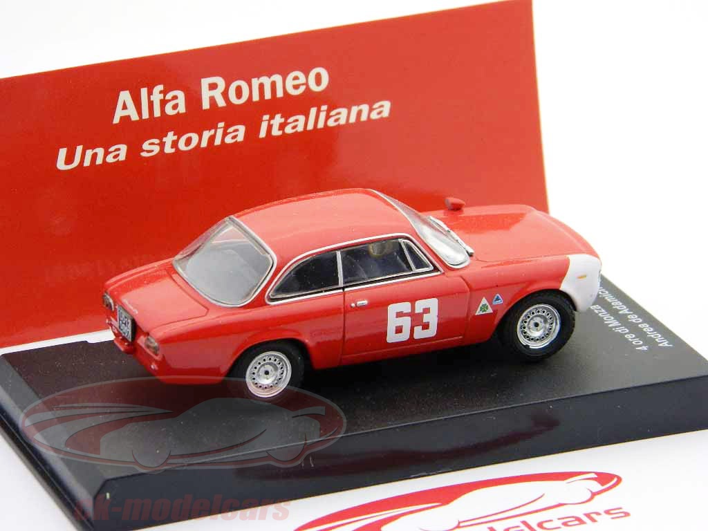 Ixo 1:43 Alfa Romeo Giulia Sprint GTA #63 4h Monza 1965 CK999699 ...