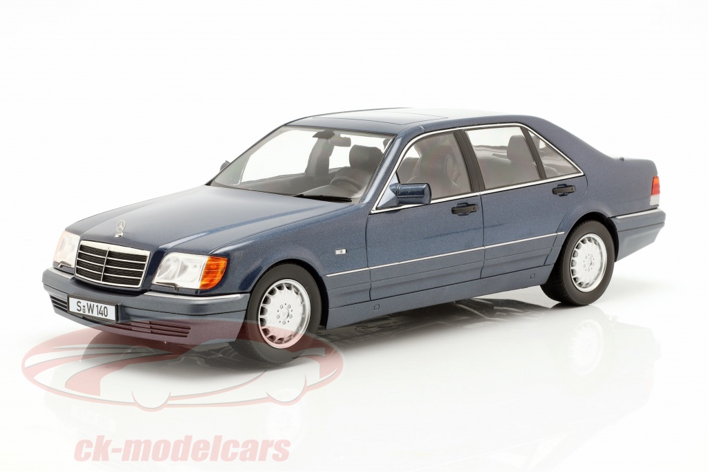 iScale 1:18 Mercedes-Benz S500 (W140) 建造年份 1994-98 azurit 蓝 / 灰色 118000000049 模型 汽车 118000000049 ...