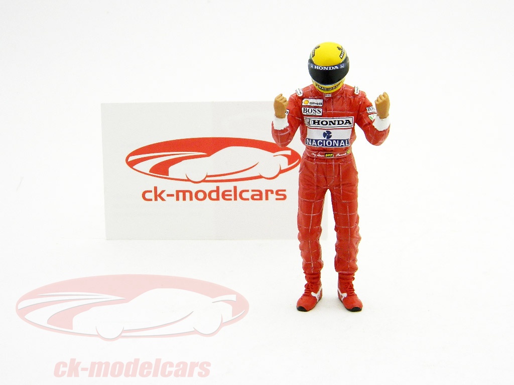 True Scale 1:18 Ayrton Senna winning driver figure McLaren Honda ...