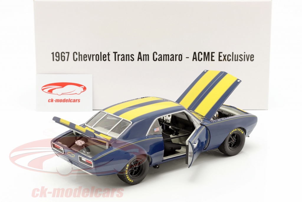 GMP 1:18 Chevrolet Trans Am Camaro 1967 blue / yellow 18909-B / 18901 ...