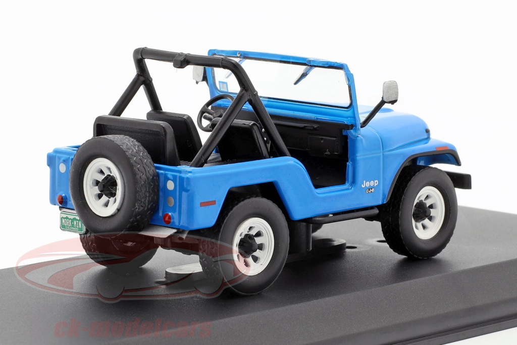 Greenlight 1:43 Jeep CJ-5 1972 テレビシリーズ Mork & Mindy 1978-82 ブルー 86570 モデル 車 86570 8197250290182