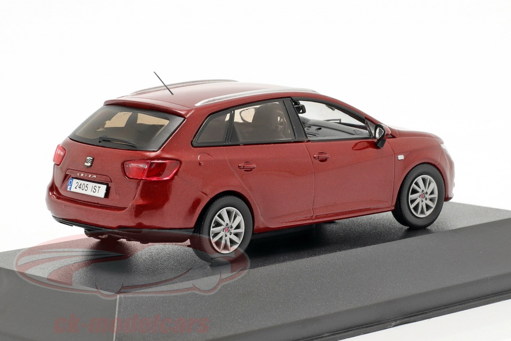 Seat 1:43 Ibiza ST oscuro rojo metálico seat27 modelo coche seat27