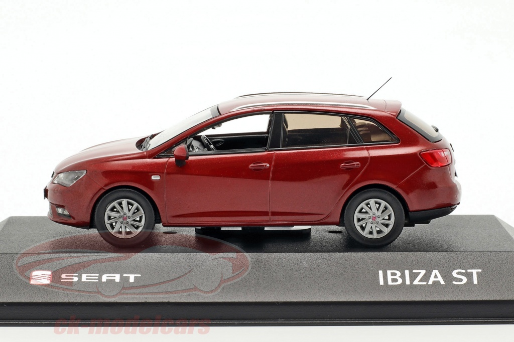 Seat 1:43 Ibiza ST oscuro rojo metálico seat27 modelo coche seat27